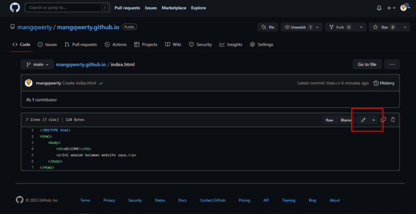 Github io Tutorial untuk Pembuatan Halaman Web Github | WEBAPP | APPKEY